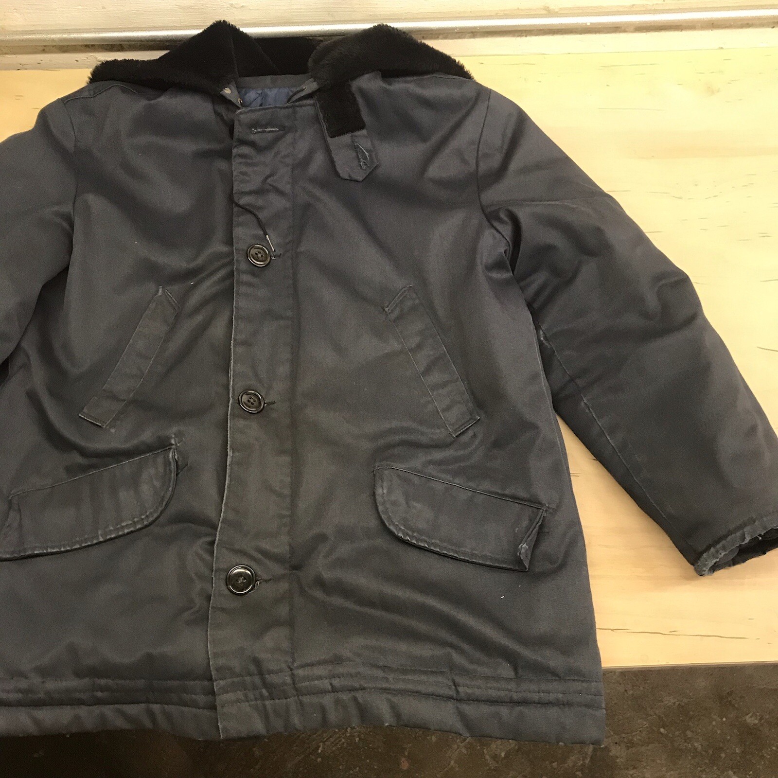 Vintage Blue Parka Jacket Quilted Insulation 70s Hea… - Gem