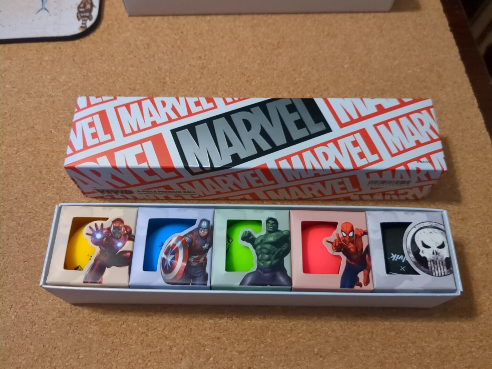 2021 VOLVIK X MARVEL Hero Vivid Golf Ball 5 Pcs Pack V 3 Piece GOLF ...