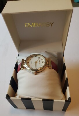 Brand New in Box Embassy Red Quartz Watch♡♡ NWT | eBay