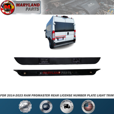 For 2014-2023 RAM Promaster Rear License Number Plate Light Trim | eBay
