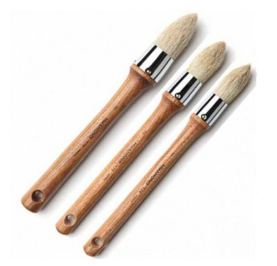 HWAHONG Artist Oil Acrylic Painting Paint Brushes Pointed Round Brush ...