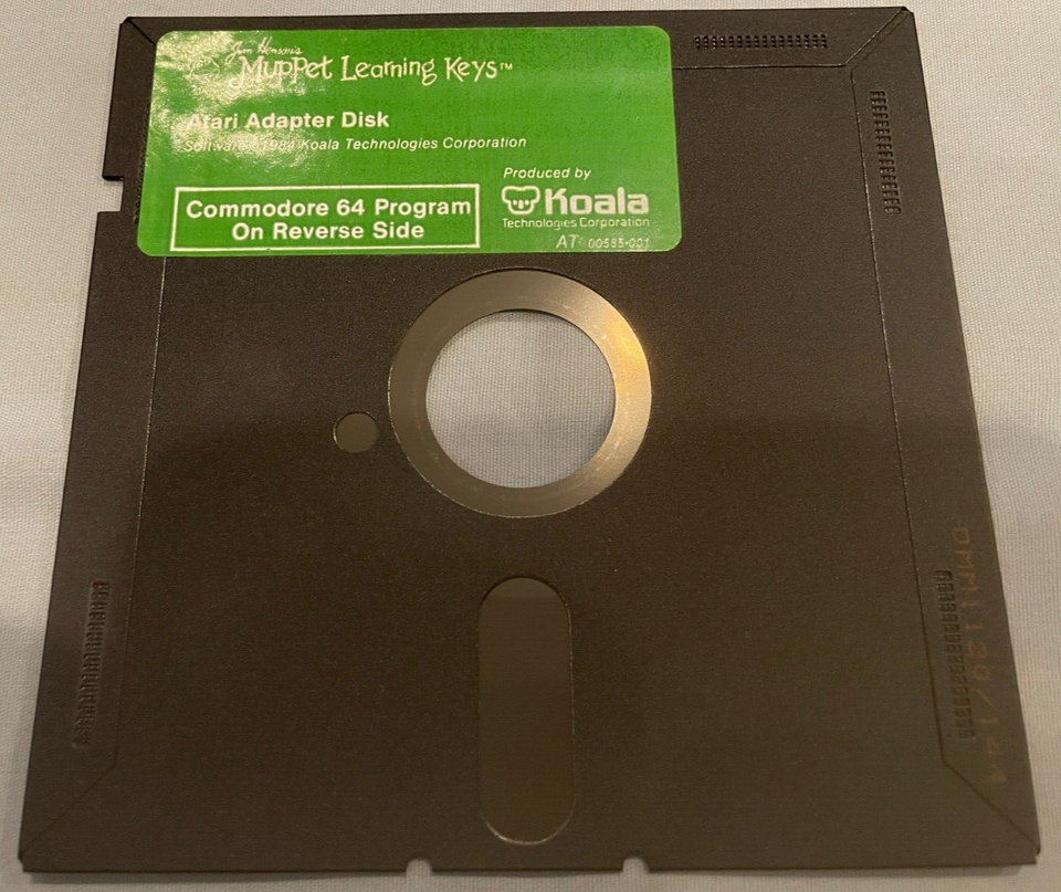 JIM HENSON MUPPET LEARNING KEYS Atari 400/800/C64 Computer R9 Video ...