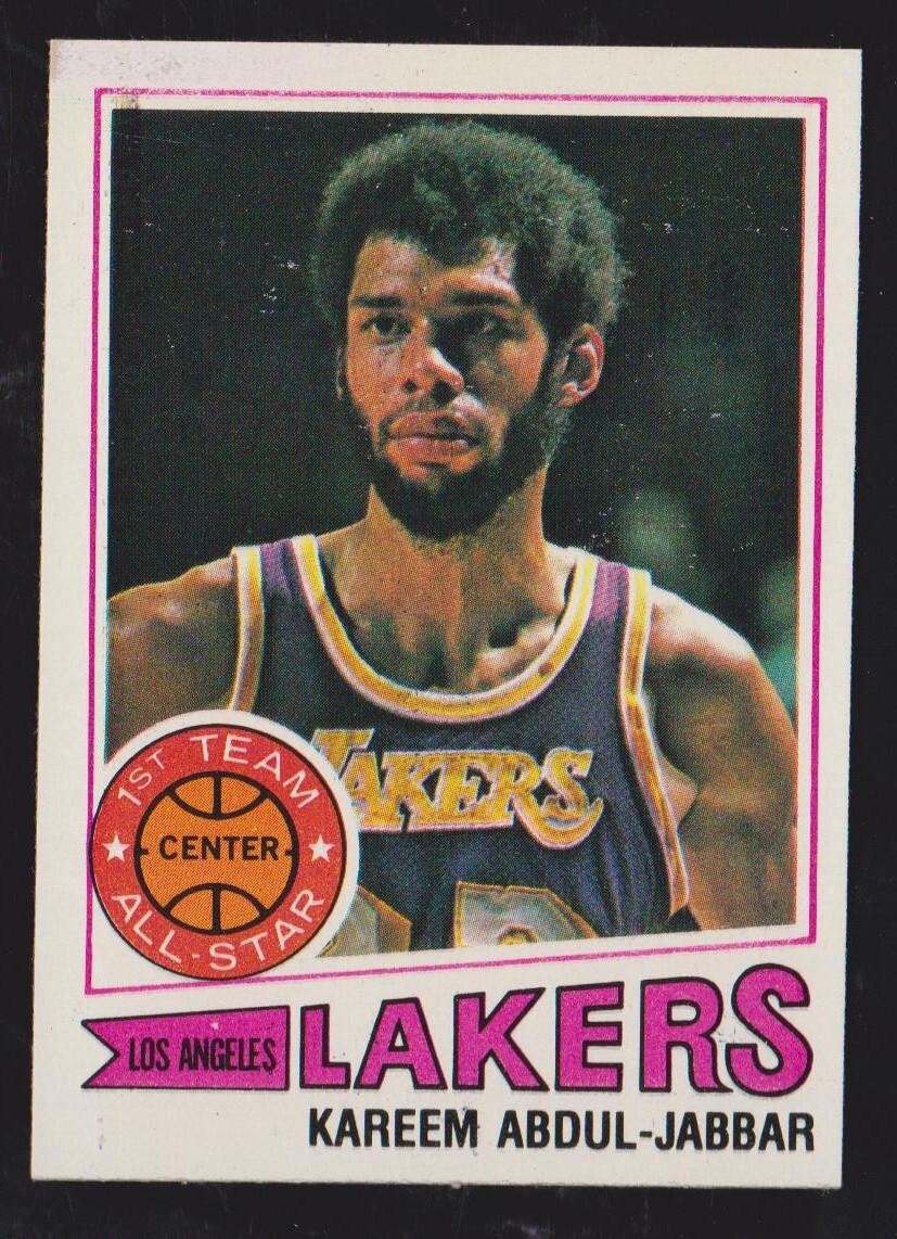 1977 1978 TOPPS BASKETBALL #1 KAREEM ABDUL JABBAR NMMT *E* ** FREE SHIP ...