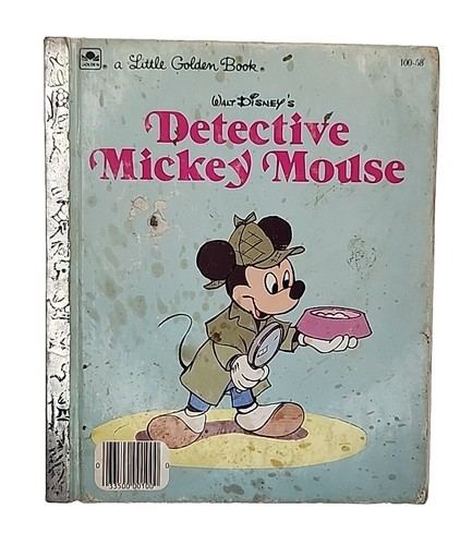 Detective Mickey Mouse 1985 Disney A Little Golden Book Vintage ...