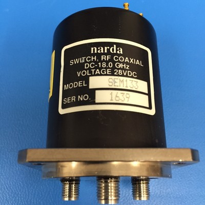 Narda SEM133: RF Coaxial Switch, DC-18 GHz | eBay
