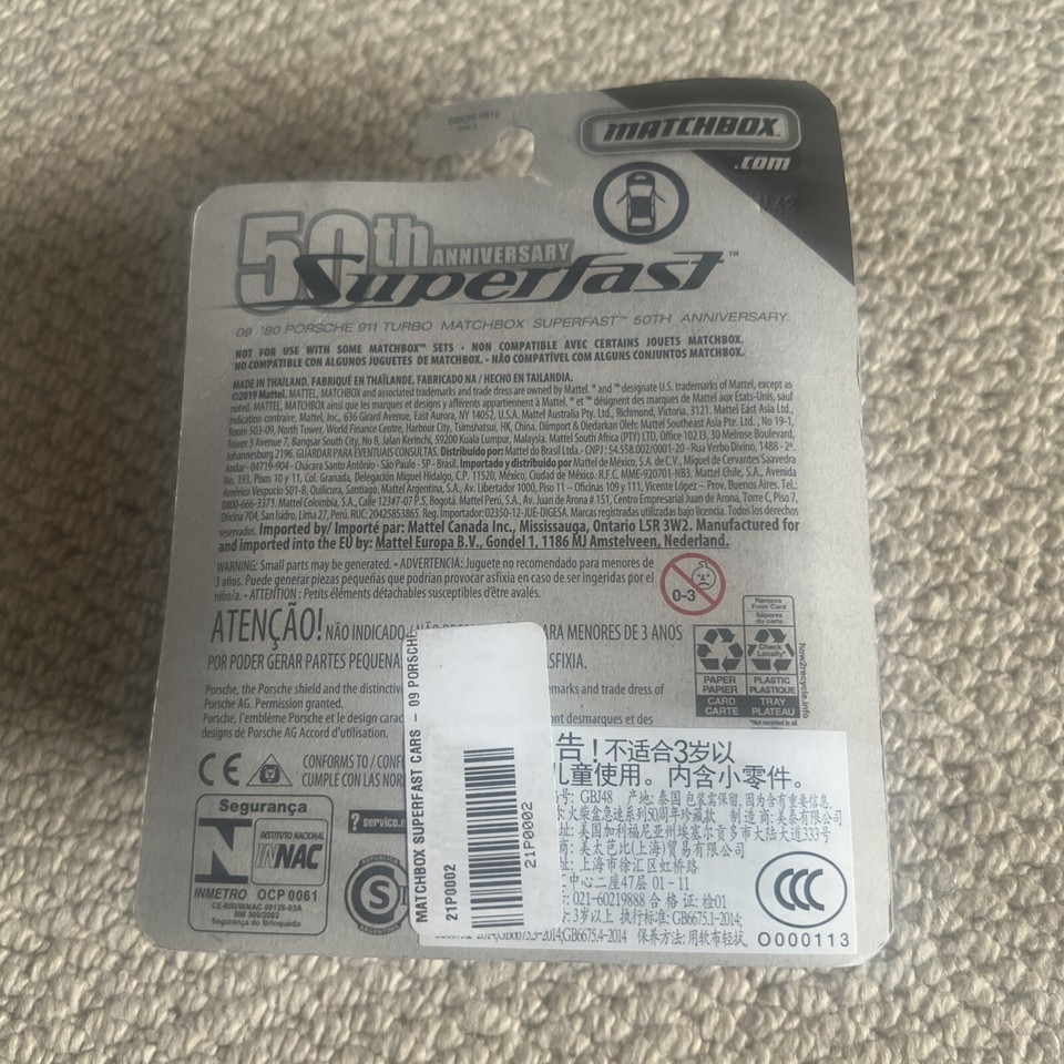 Matchbox 50th Anniversary Superfast - 09 - Porsche 911 Turbo ...