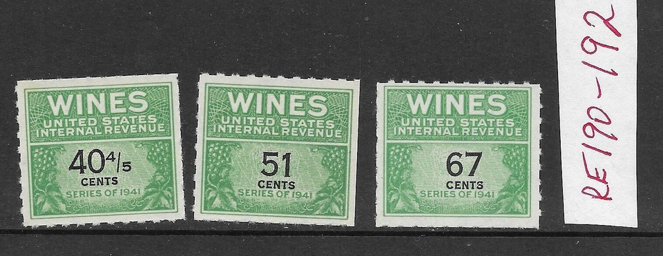 Wine stamps RE146 RE204 collection | eBay