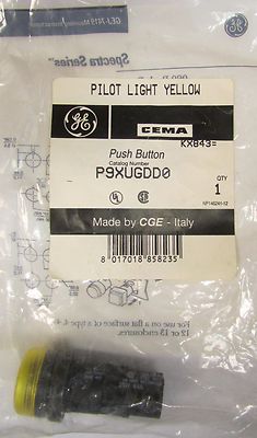 GENERAL ELECTRIC GE CEMA P9XUGDD0 CGE Yellow Illuminated Push Button | eBay