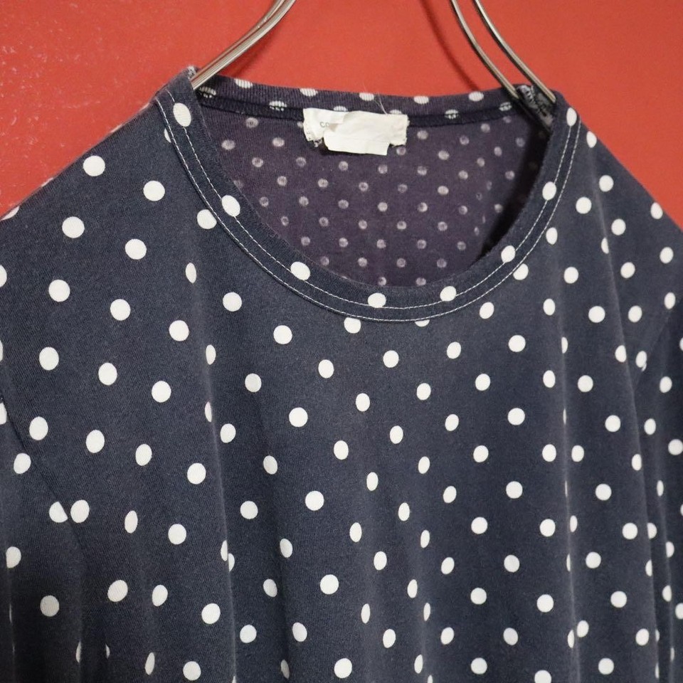 USED COMME DES GARCONS 11AW BACK HOLLOW DOT PANEL LONG SLEEVE T-SHIRT ...