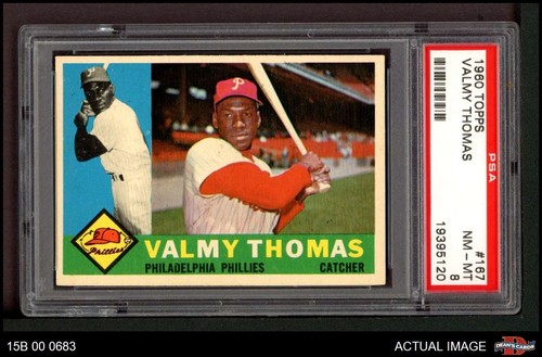 1960 Topps #167 Valmy Thomas Phillies PSA 8 - NM/MT | eBay