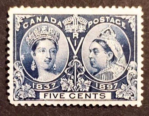 Stamps Canada Mint: #54 4c deep blue Jubilee single Fine MH | eBay
