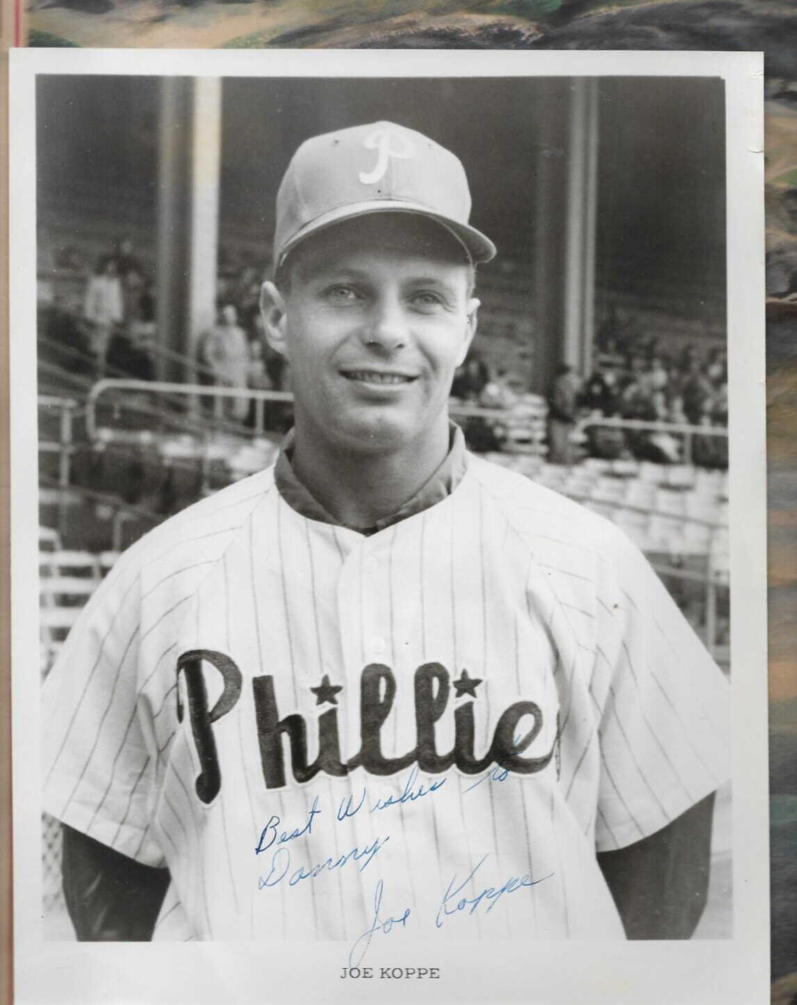 JOE KOPPE Philadelphia Phillies baseball 8x10 photo auto/autograph/HAND ...