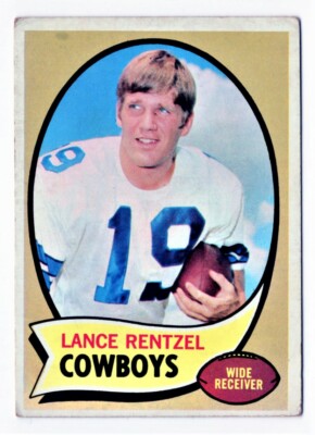 1970 TOPPS FOOTBALL #113 LANCE RENTZEL Dallas COWBOYS ! | eBay