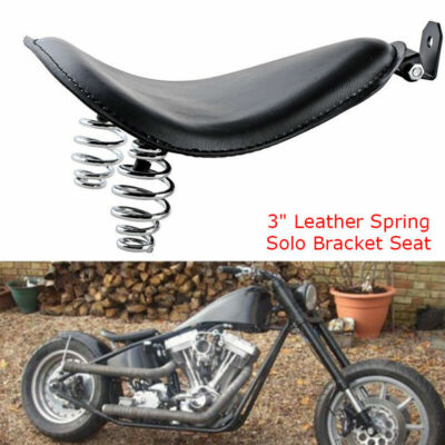 Motorcycle Leather Spring Solo Seat For Harley Davidson Heritage ...