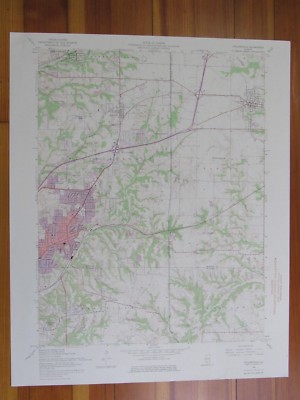 Collinsville Illinois 1975 Original Vintage USGS Topo Map | eBay