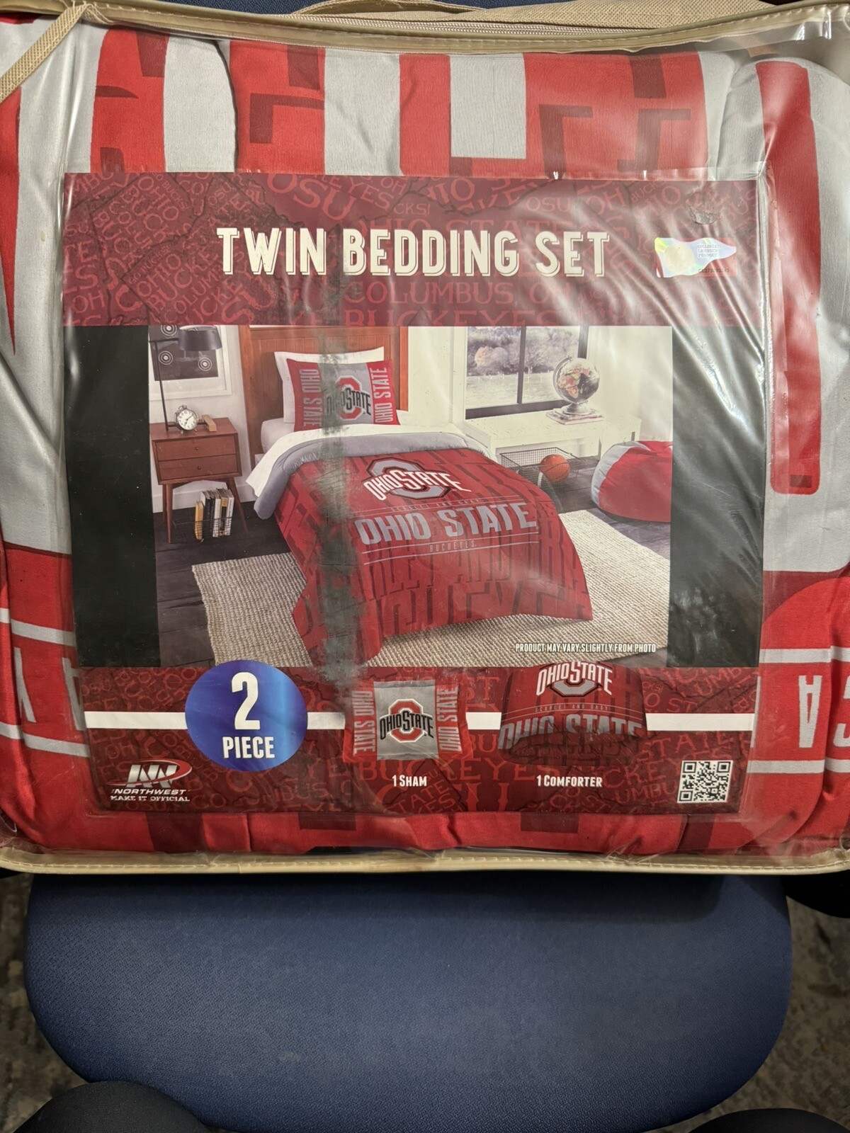 Northwest 1COL862000007RET Ohio State Buckeyes Twin Comforter Set - 1 ...