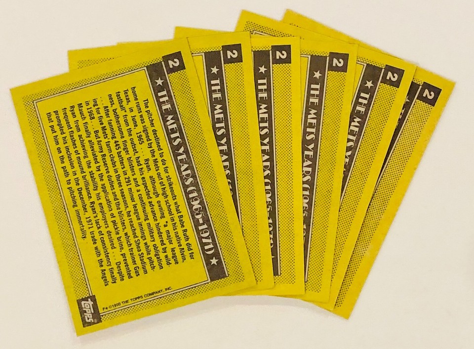 (6) Nolan Ryan 1990 Topps Baseball 5000 Strikeouts NM-MT Card Lot #2 | eBay