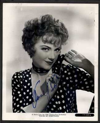 Anne Baxter - Signed Vintage Celebrity Autograph Photo - You're my ...