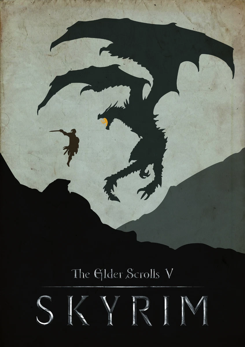 Skyrim Logo Silhouette