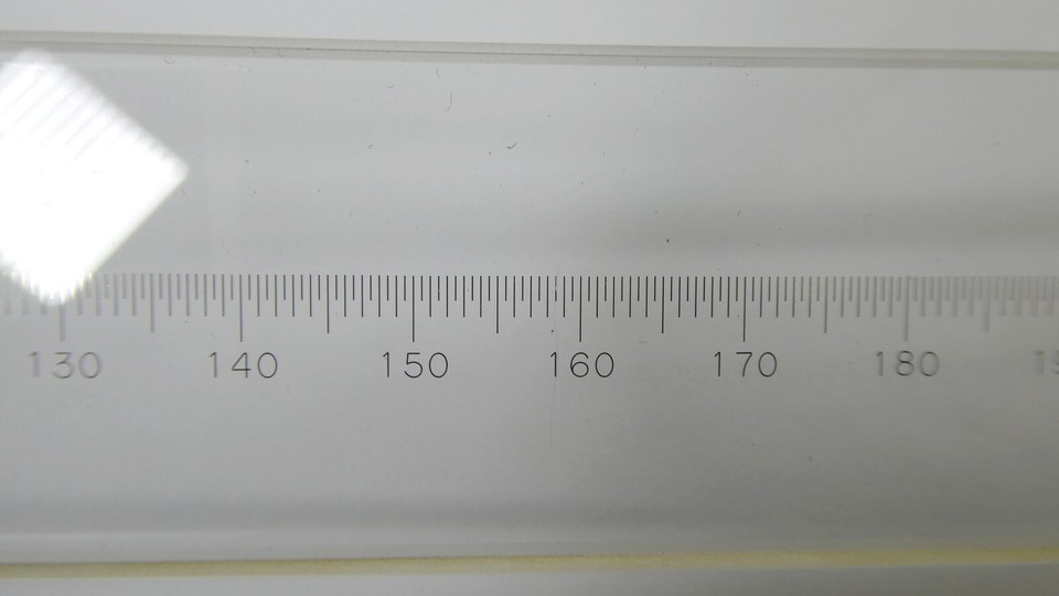 HENRI HAUSER Optical Calibration Glass Ruler Reticle Scale Set 300/0 ...