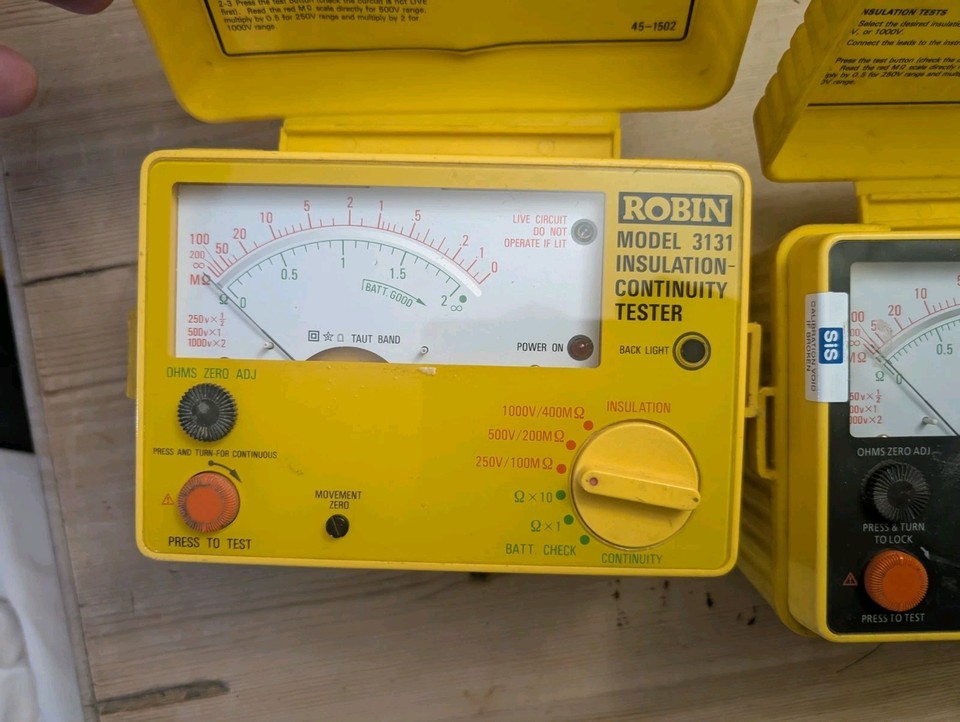 QUANTITY OF ROBIN ELECTRICAL TESTERS CABLES ETC ALL UNTESTED | eBay UK