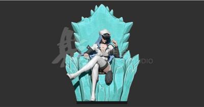 Anime Akame ga KILL! Esdeath 3D Print Figure Unpainted GK Model Resin ...