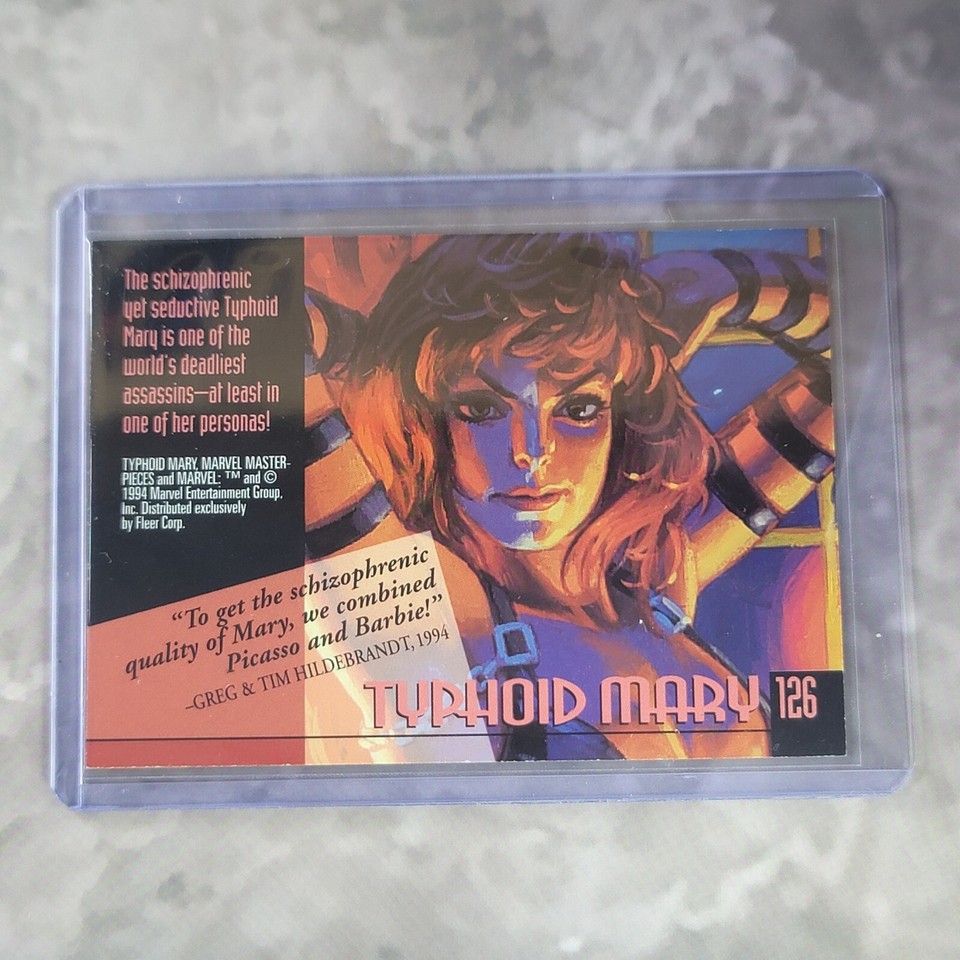 1994 Fleer Marvel Masterpieces Trading Card - #126 Typhoid Mary | eBay