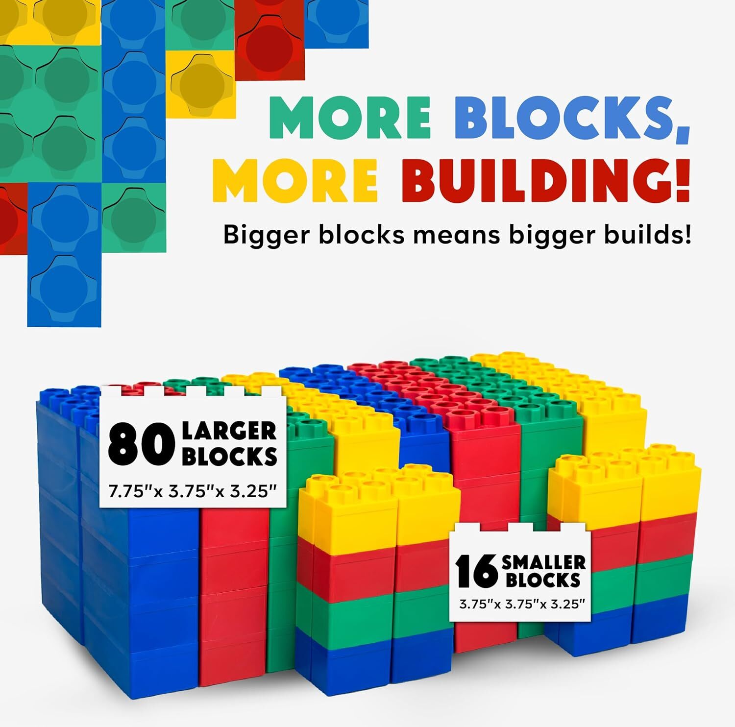 Big Blocks for Kids Ages 4-8, & Outdoor Blocks for Kids Jumbo Games ...
