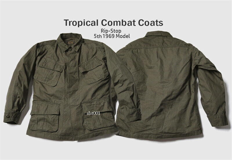 Non Stock Vietnam War 1969 5th TCU Ripstop Jacket Tropical Combat ...