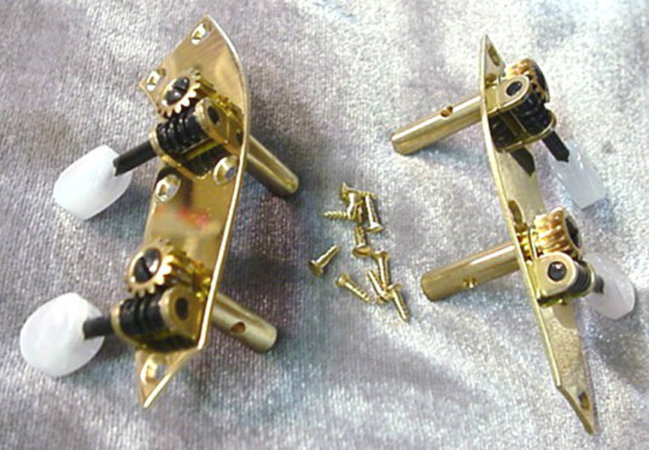 4/4 BRASS VIOLIN MACHINE PEGS easy tune - geared | eBay