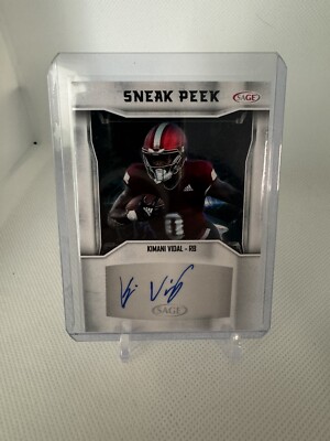 2024 Sage KIMANI VIDAL AUTO Sneak Peek #SPA-KV Limited Edition Chargers ...