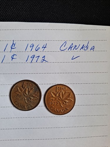 Canadian Pennies, 1964 and 1972, Circulated | eBay
