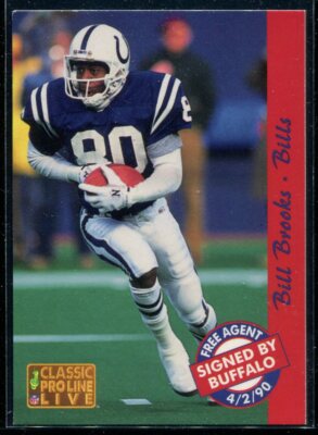 1993 Classic Pro Line Live Bill Brooks #14 Indianapolis Colts | eBay