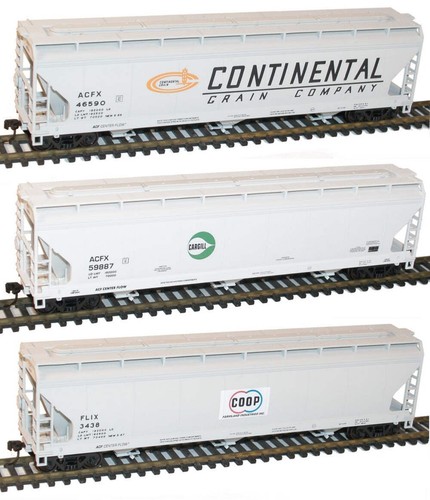 Accurail H.O. Scale 8087A Cargill 3-Bay ACF Cvd. Hopper 3-Car Set | eBay