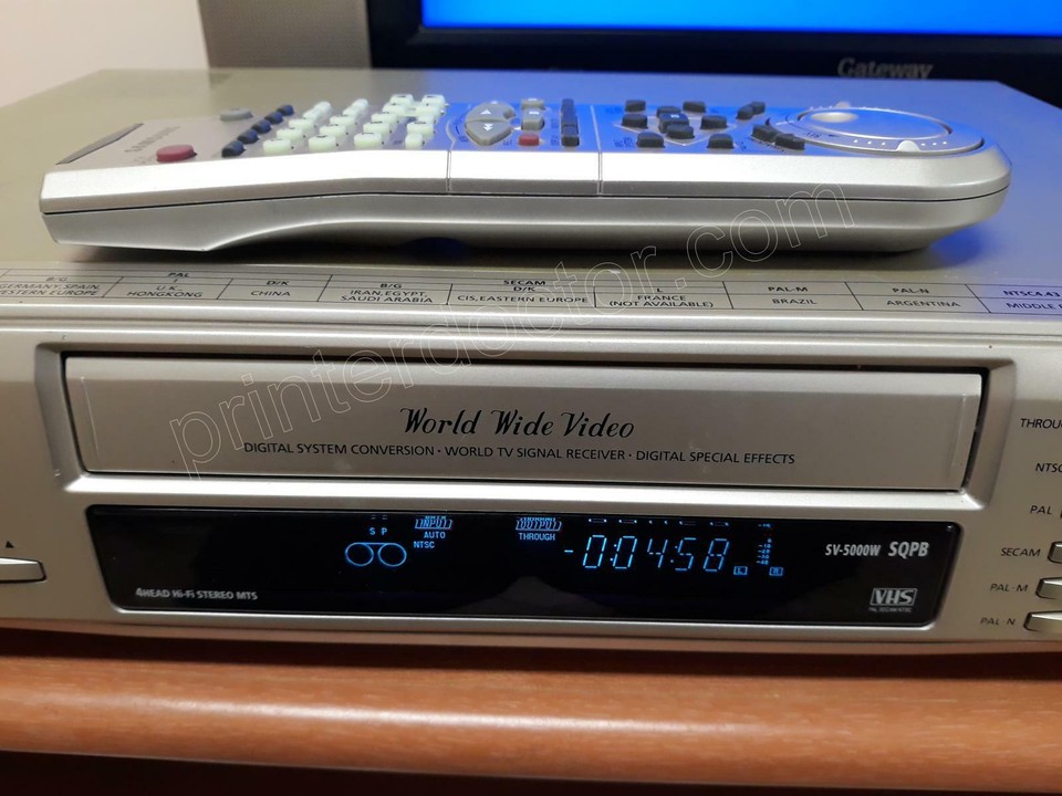 SAMSUNG SV-5000W World Wide Video VHS VCR PAL, SECAM, NTSC converter ...