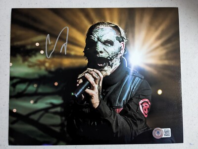 COREY TAYLOR Signed 8x10 PHOTO CMFT SLIPKNOT Autograph BECKETT BAS QR ...
