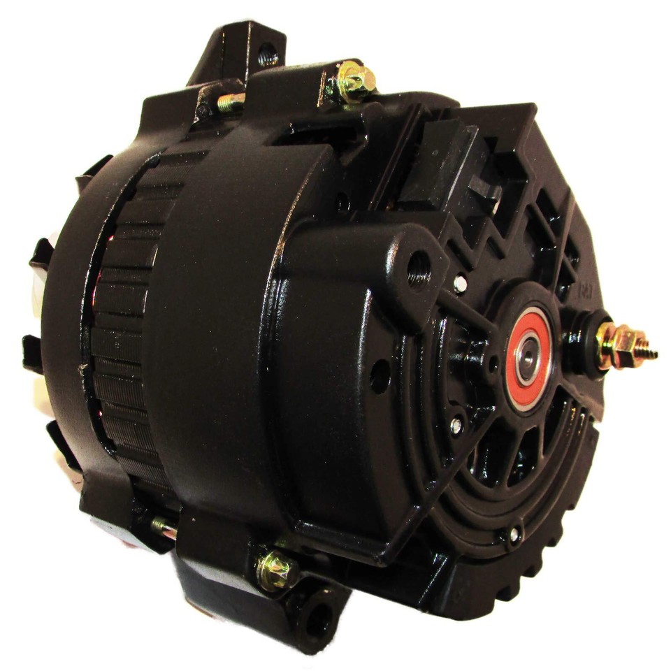 Output 220 Amp Black Color Custom Alternator Compatible with Chevy ...