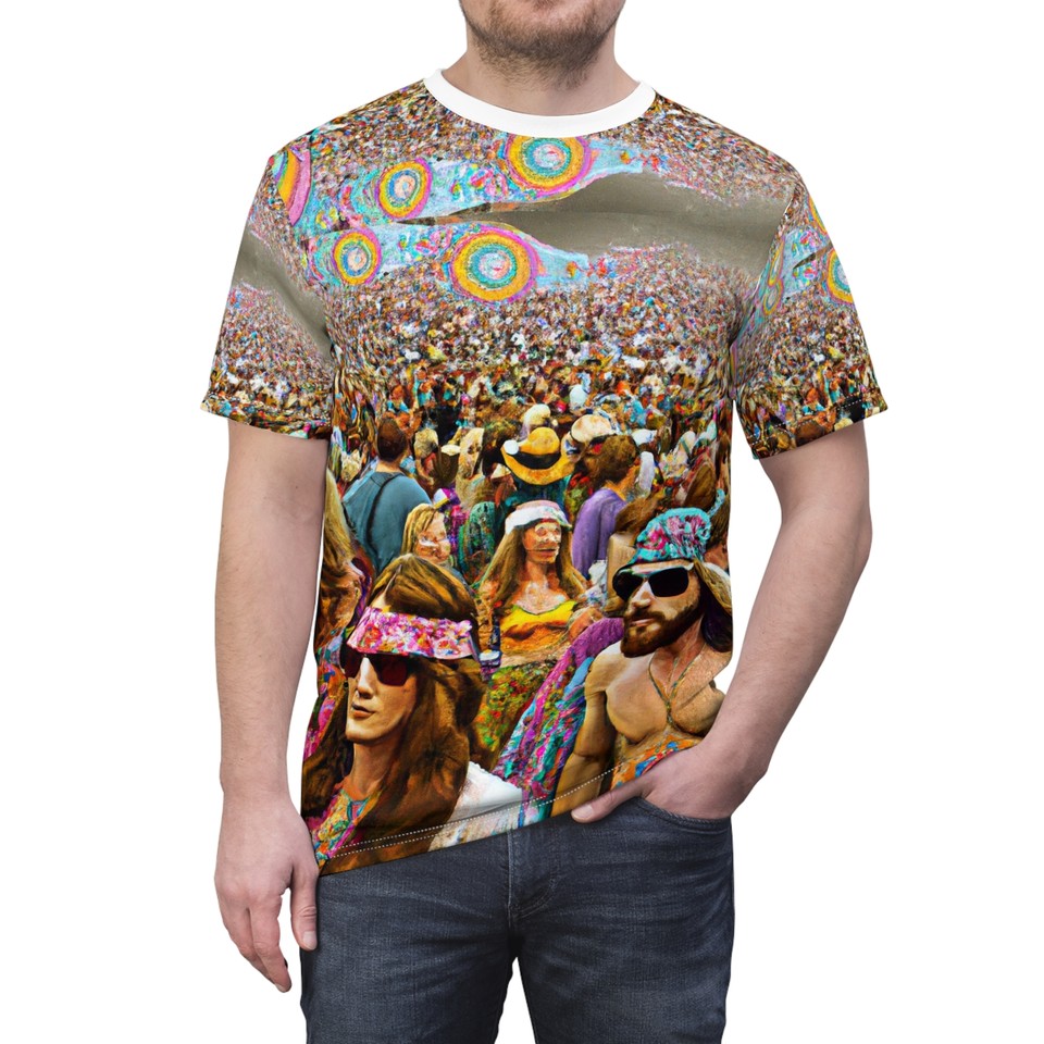 Hippy Tee Shirt Anti Facial Recognition AI Invisibility Adversarial ...