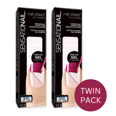 SensatioNail NAIL SHIELDS Peel Off UV Gel Polish Remover Shield (2 Pack ...