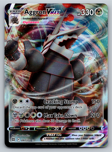 Aggron VMAX 097/172 Ultra Rare Brilliant Stars Pokemon Card - NM | eBay