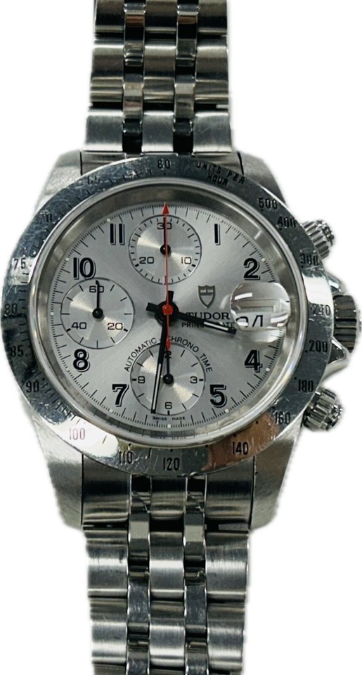 Discount Tudor Prince Date Chronotime 79280 Silver Mens Watch Excellent++ A2035 | eBay
