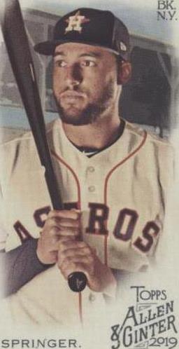 2019 Topps Allen & Ginter - George Springer #30 Mini Allen & Ginter ...