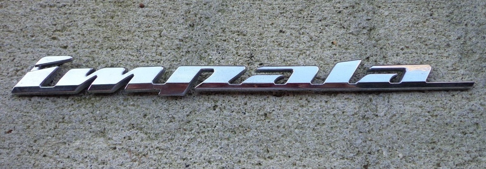 Chevrolet Chevy Impala trunk emblem badge decal script OEM Stock chrome ...