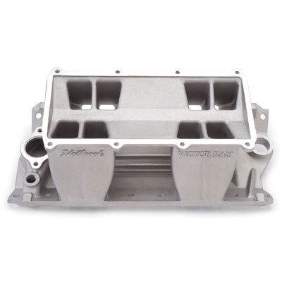 Edelbrock Intake Manifold 7070; Tunnel Ram Satin Aluminum for Chevy 262 ...