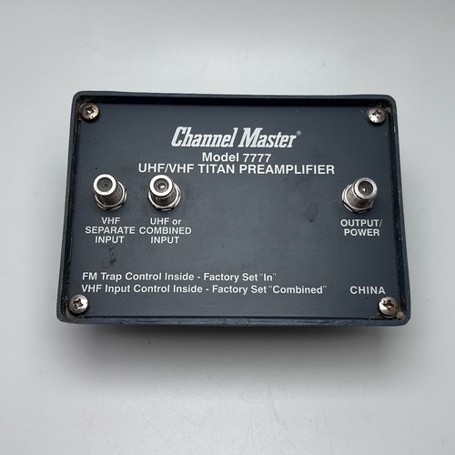 Channel Master 7777 UHF/VHF Antenna Mast Amplifier | eBay