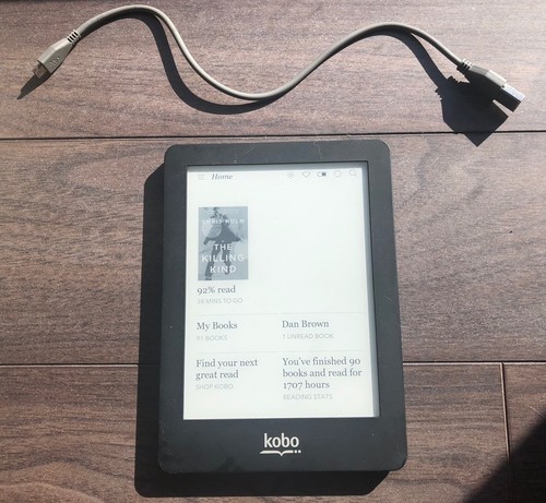 Kobo Glo E-Reader, Black 6" Inch eReader, Wi-Fi, 2GB, Model N613 (E108 ...
