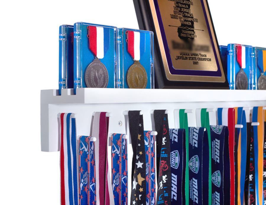 4' Premier Medal Hanger Display Rack, Trophy Shelf and Medal Holder | eBay
