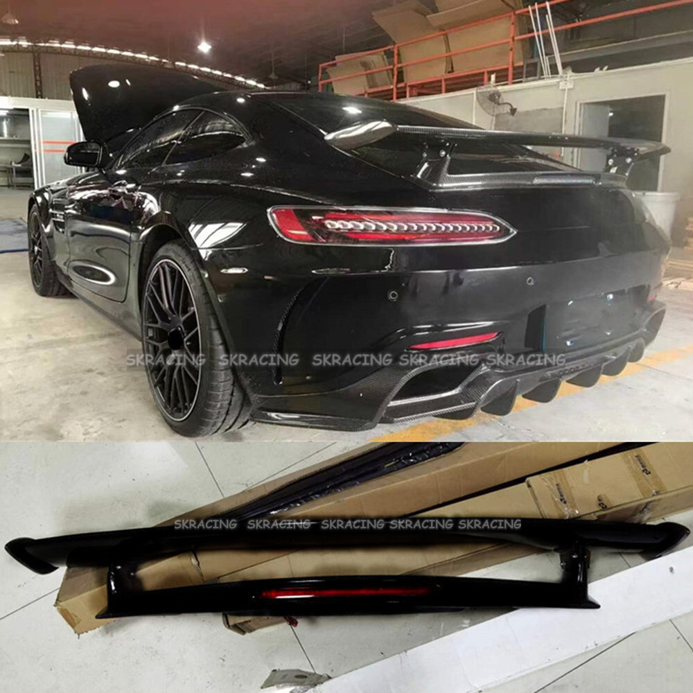 Gloss Black FRP GT Wing Rear Spoiler Fits For Mercedes Benz GT/GTS 2016 ...