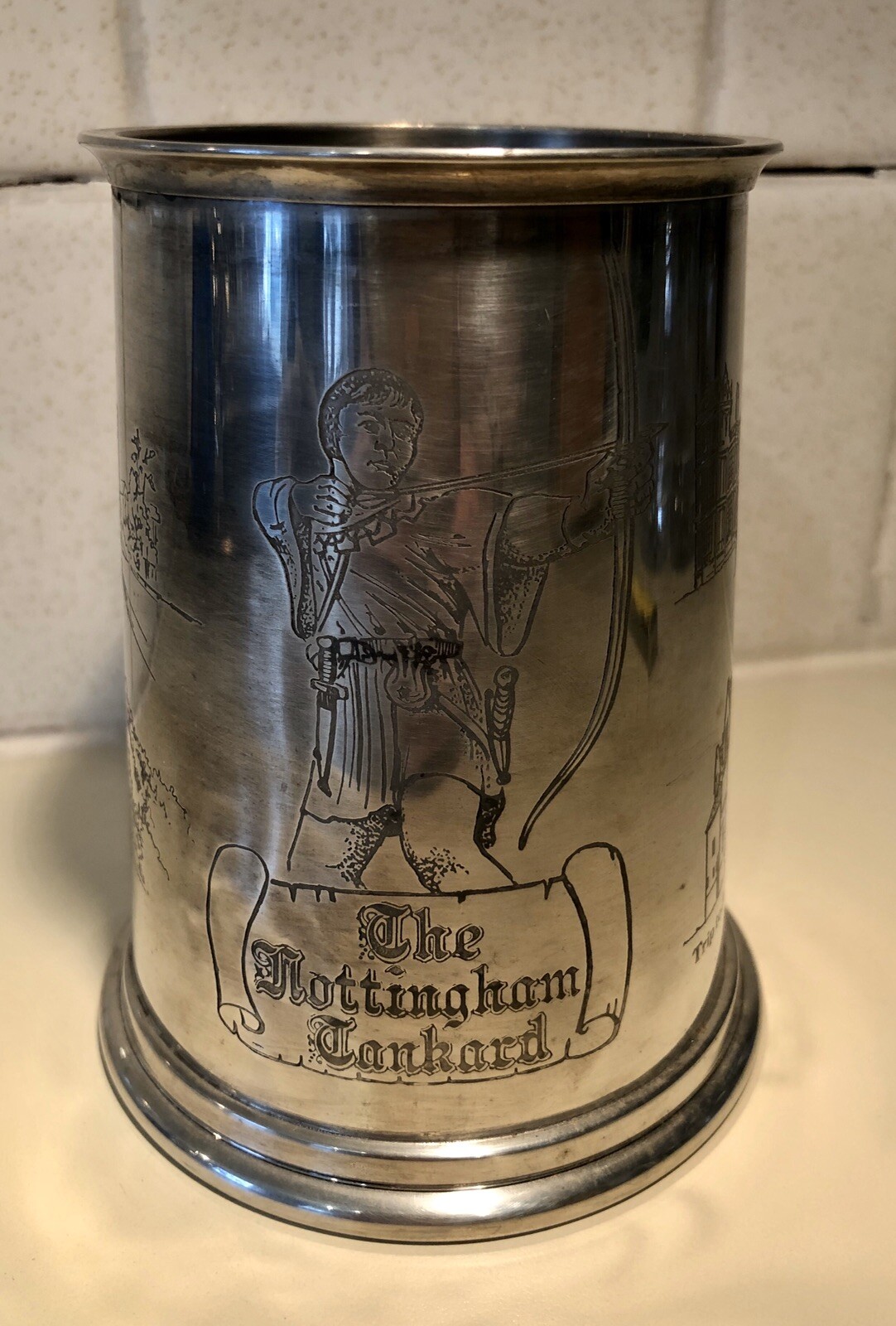 Vintage Pinder Bros, Sheffield, 1 Pint Pewter 'Nottingham' Tankard. NWT ...