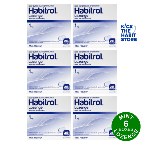 Habitrol Nicotine Lozenges 1mg Mint 1296ct / 6 Boxes – Exp 2027+ Fresh ...